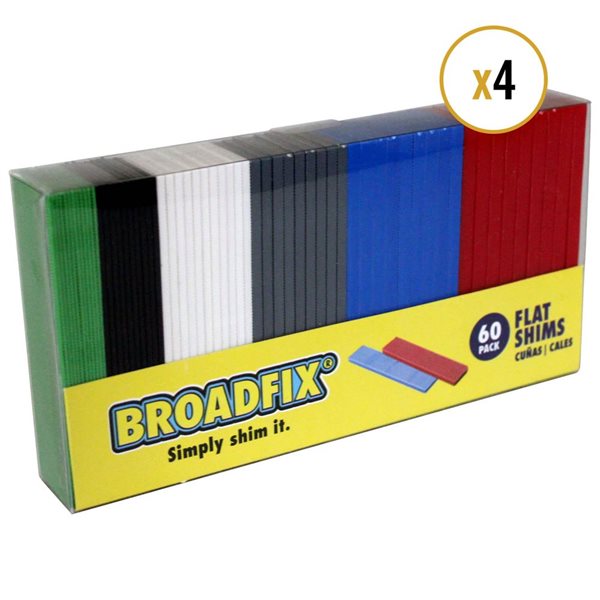 Broadfix 60-Pc Flat Shim Assortments - 4 boxes FS60A-US-4PK | RONA