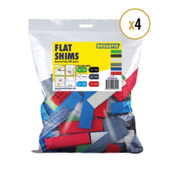 Broadfix 200-Pc Flat Shim Assortment Bags - 4 bags FS200A-4PK | RONA