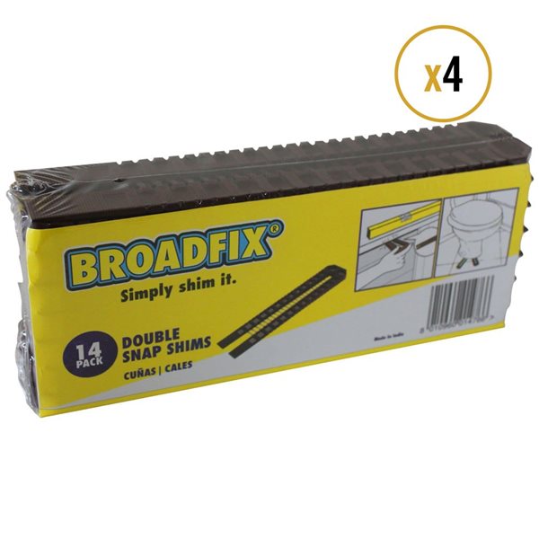Broadfix 14-Pc Snap Wedge Shim Assortments - 4 packs SW14SW-4PK | RONA