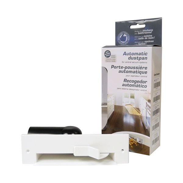 Plastiflex Automatic Dust Pan for Central Vacuum - White DI555W | RONA