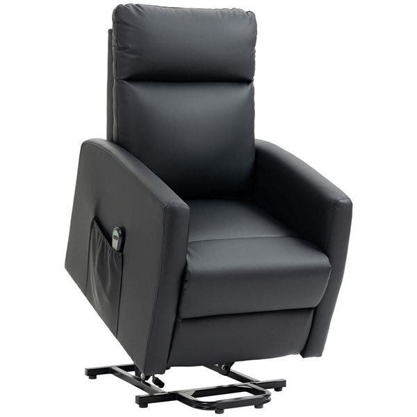 HOMCOM Electric Power Lift Recliner Chair w/ Remote Control and Pocket ...