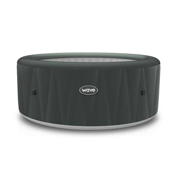 Wave ATLANTIC 6-Person 130-Jet Round Sage Green All Integrated ...
