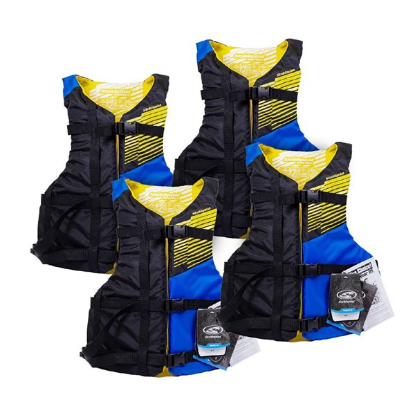 Stohlquist 4-Pack Unisex Medium Black Personal Life Vests | RONA