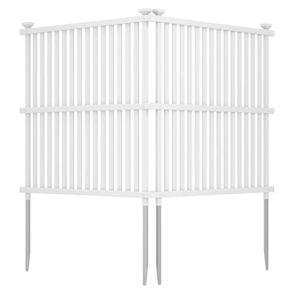 Costway 2-Panel Garden Fence with Metal Ground Stakes HCST02826 | RONA