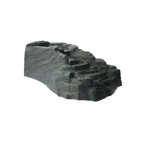 Algreen Products Tranquility 24 W x 34 L x 17-in H Black Plastic ...