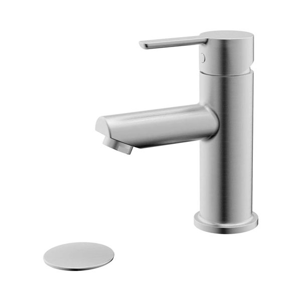 CraftX Jovi Brushed Nickel Single Handle Deck-Mount Modern Bathroom ...