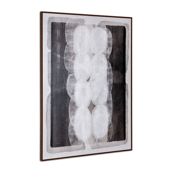 Gild Design House Motif 40 x 56-in Grey/White Modern Abstract Geometric ...