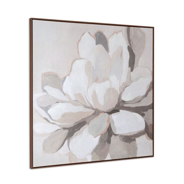 Gild Design House Maycomb Blume 40 x 40-in White/Beige/Light Brown ...
