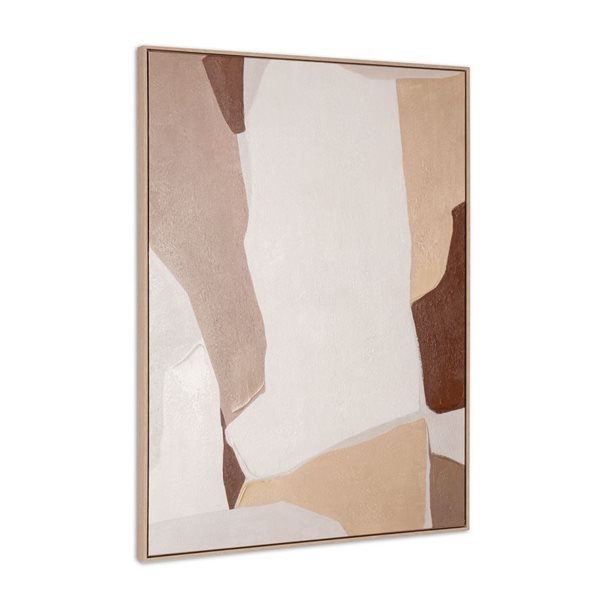 Gild Design House Gavotte I 36 x 48-in Beige/Brown/White Modern ...