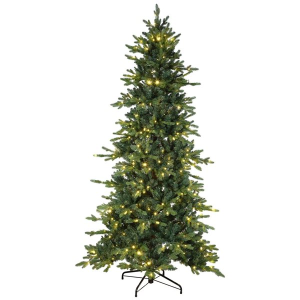 Northlight Real Touch 12-ft H Breckenridge Pine Pre-Lit Full Artificial ...