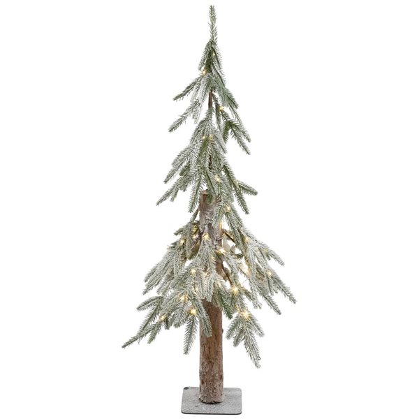 Northlight 3-ft H Pine Pre-Lit Clear LED Lights Battery Operated ...