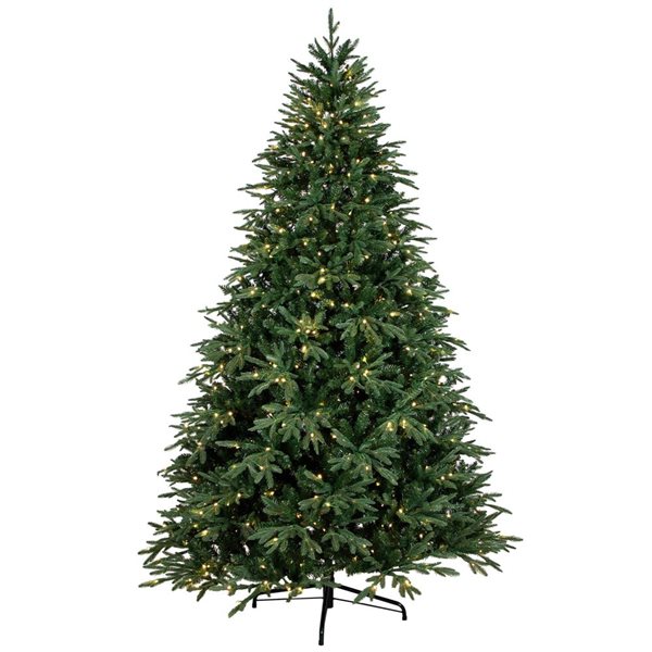 Northlight Real Touch 9-ft H Ashburn Pine Pre-Lit Warm White LED Full ...