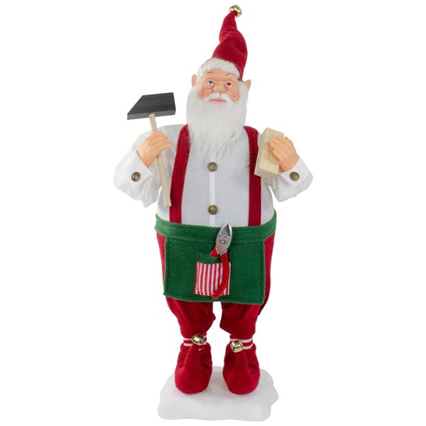 Northlight 24-in Santa's Workshop Elf Animated Standing Christmas ...