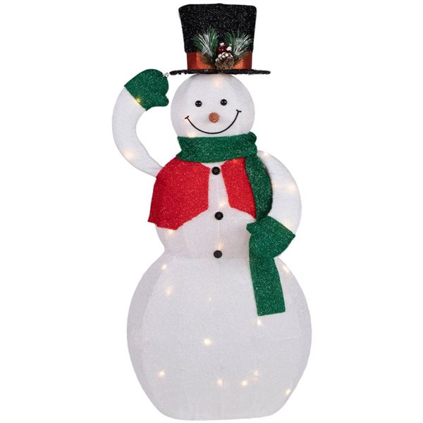Northlight 36-in LED Lighted and Animated Tipping Hat Snowman Outdoor ...