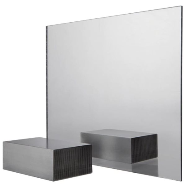 Feuille d'acrylique OPTIX 48 l. x 96 L x 0,118 po É en miroir argenté ...