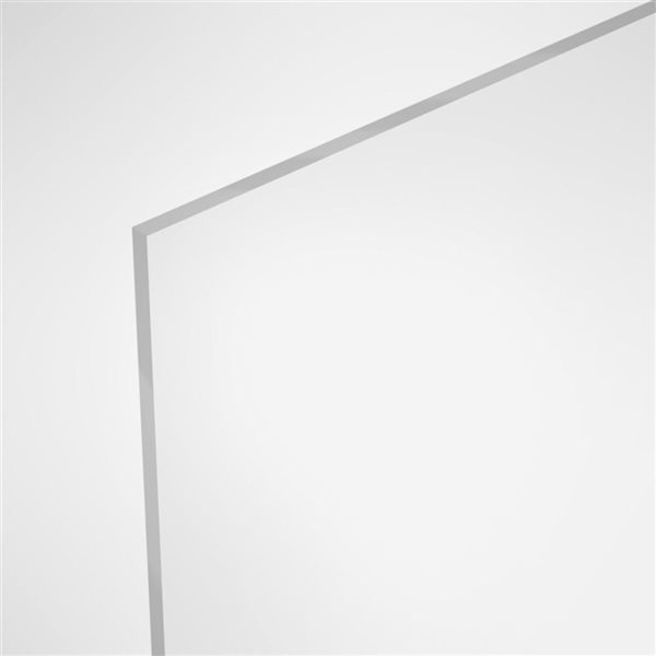 Feuille d'acrylique OPTIX 24 l. x 48 L x 0,118 po É en blanc 25660102 ...