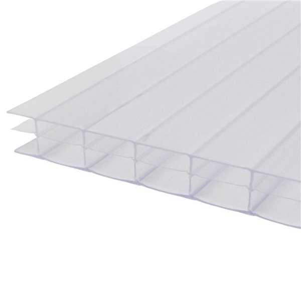 Feuille de polycarbonate multiparois Softlite Polymershapes 48 l x 96 L ...