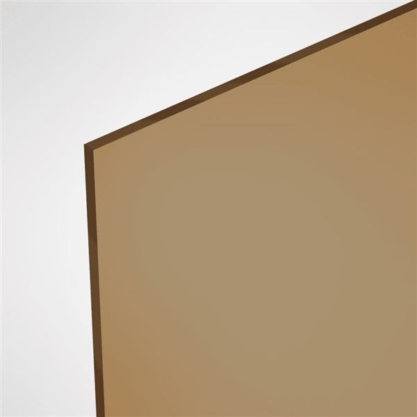 OPTIX 24 W x 48 L x 0.118-in T Bronze Acrylic Sheet 22034102 | RONA
