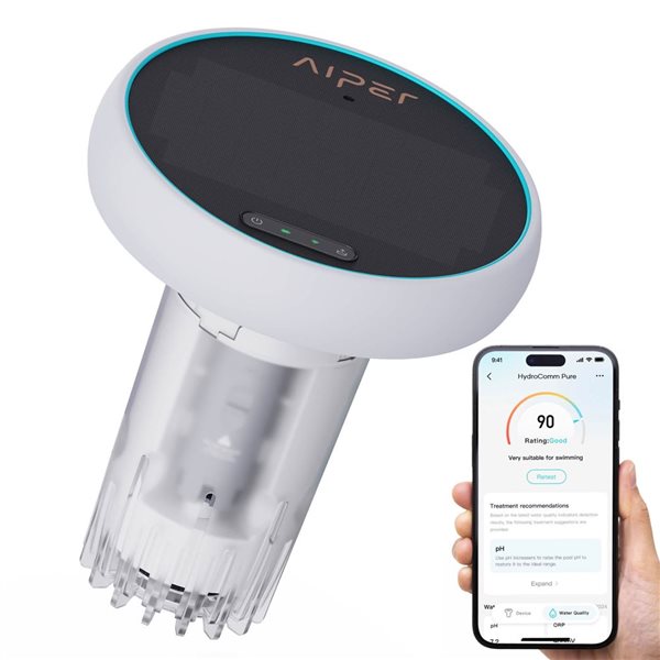 Aiper HydroComm Pure Smart Pool Monitor and Communication Device for ...