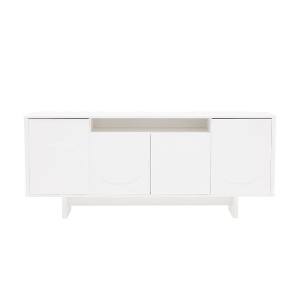 Buffet moderne Ella Manhattan Comfort de 71 po l. en composite blanc ...