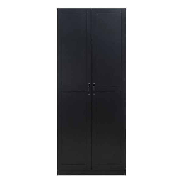Manhattan Comfort Cornelia Modern Storage Closet w/ 4 Fixed and ...