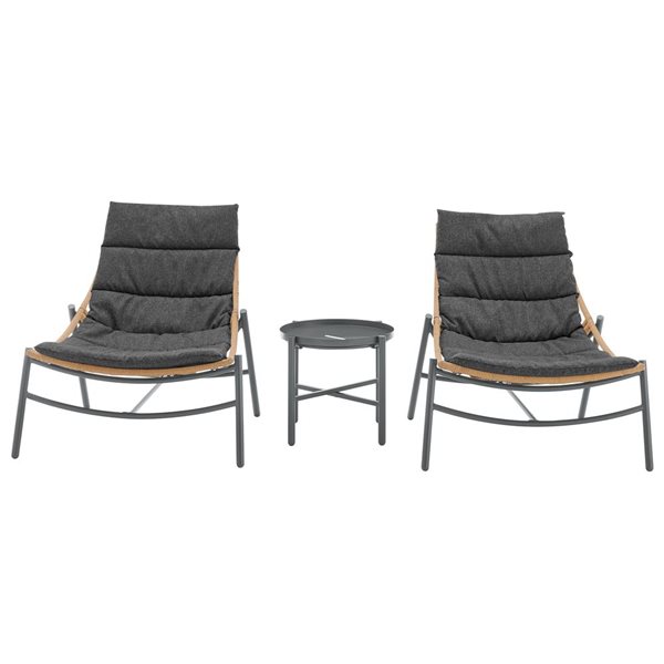 Ensemble de conversation de patio moderne Sunset de Manhattan Comfort 3 ...