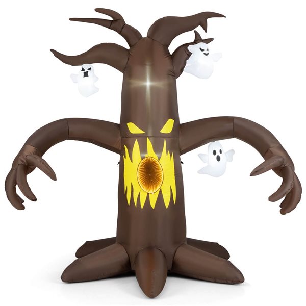 Costway 7.8-ft H Halloween Inflatable Scary Dead Tree Halloween ...
