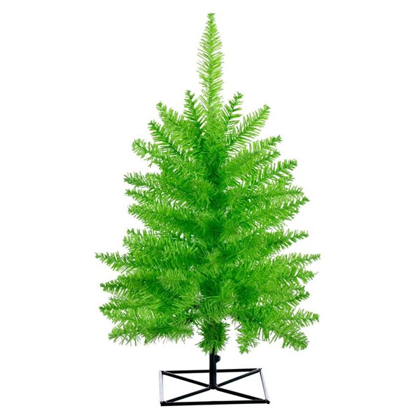 Vickerman 3-ft H Lime Fir Artificial Halloween Tree K162630 | RONA