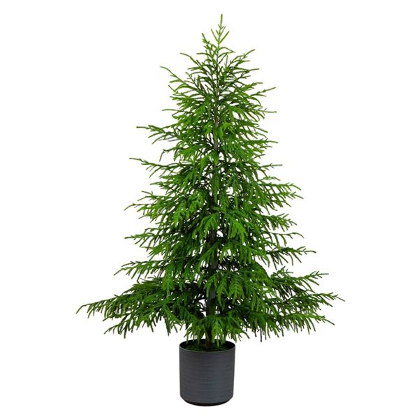 Nearly Natural 6-ft H Norfolk Pine Natural Look Real Touch Artificial ...
