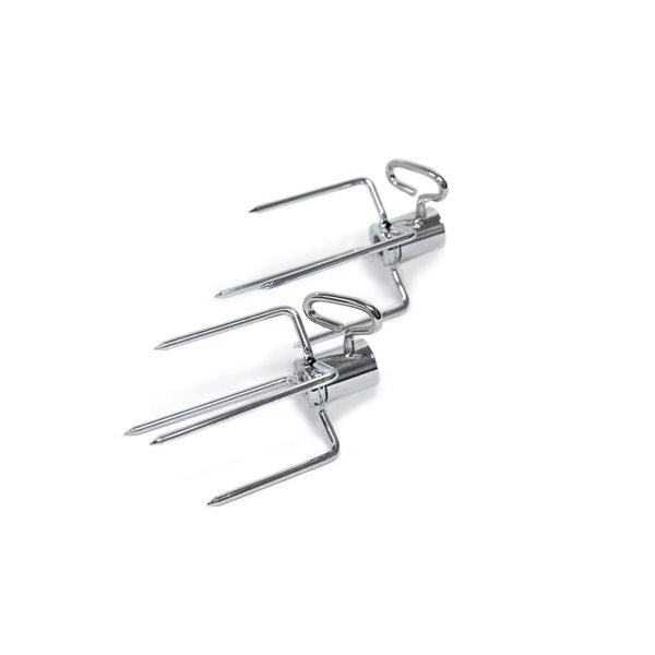Fourches à rôtisserie robustes 2 mcx Broil King chromées 50502 | RONA