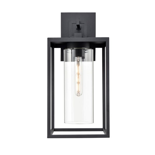 Millennium Lighting Ellway 9 W x 20-in H Black Metal 1-Light Classic-Style Outdoor Wall Sconce w ...