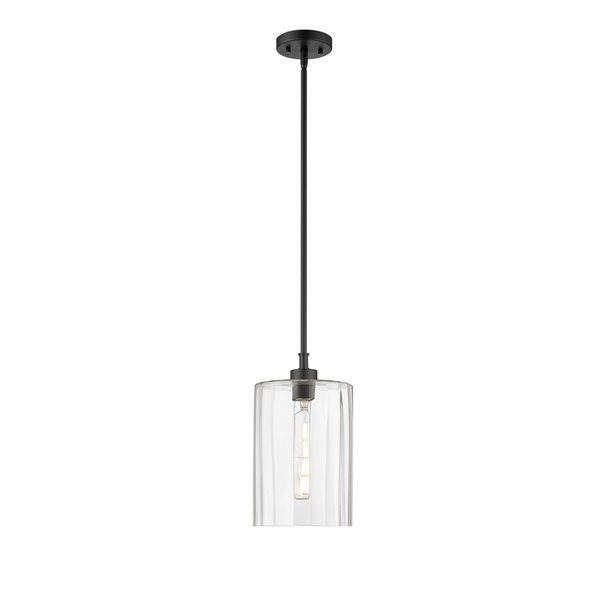 Millennium Lighting Chastine 8 W x 13.6-in H Matte Black Metal 1-Light ...