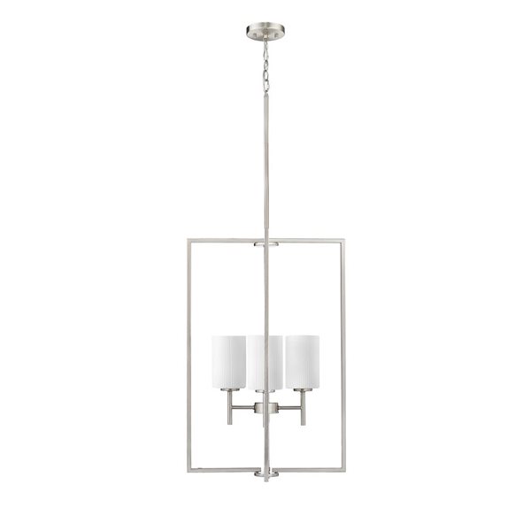 MILLENNIUM LIGHTING Millenium Lighting Luxx 4-Light Geometric White ...