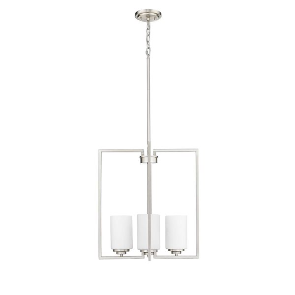 MILLENNIUM LIGHTING Millenium Lighting Luxx 4-Light Geometric White ...