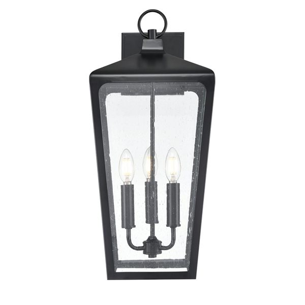 MILLENNIUM LIGHTING Millenium Lighting Brooks 3-Light Square Clear Flat ...