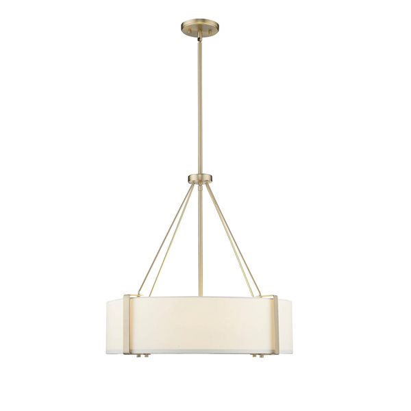 MILLENNIUM LIGHTING Millenium Lighting Telfar 3-Light Modern Drum White ...