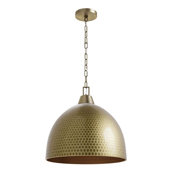MILLENNIUM LIGHTING Millenium Lighting Arrco 3-Light Dome Aged Brass ...