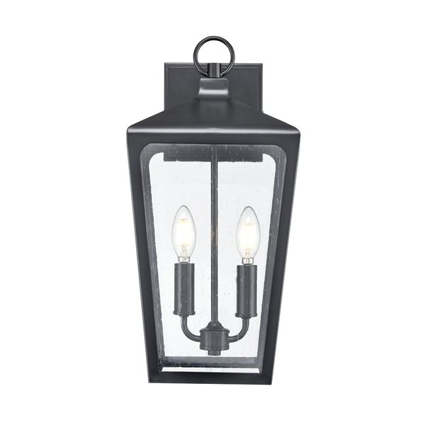 MILLENNIUM LIGHTING Millenium Lighting Brooks 2-Light Square Clear Flat ...