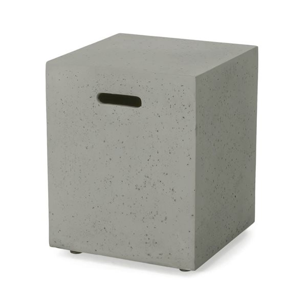 Homy Casa Modern Lightweight Concrete MgO Tank Holder Side Table ...