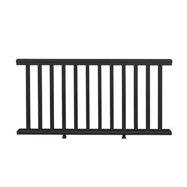 everhome 3 x 6-ft Black PVC Outdoor Railing NB062 | RONA