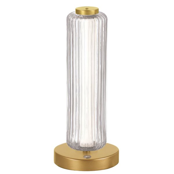 Dainolite Ramona LED Table Lamp - Aged Brass Finish RMA-1510LEDT-AGB | RONA