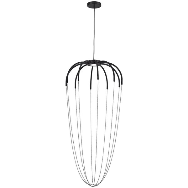 Dainolite Perla Pendant 20 W Ceiling Light - Matte Black PEA-2020LEDP ...