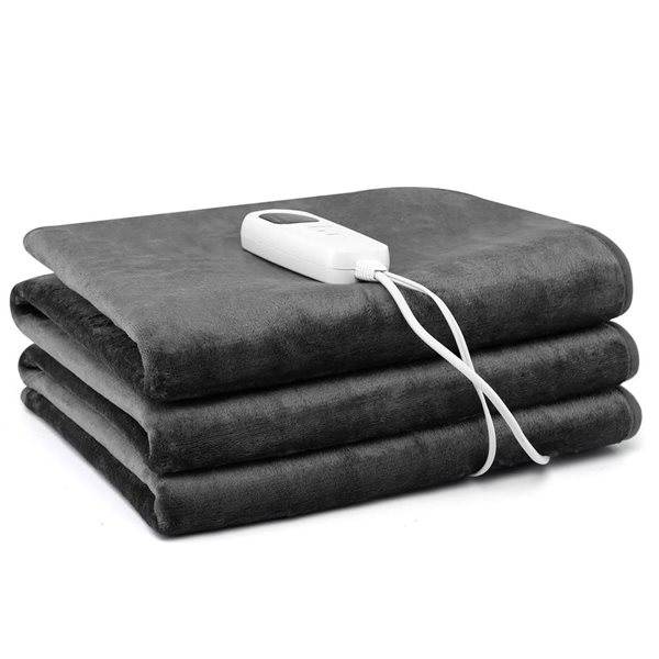 Surmatelas chauffant Costway 71" x 30" pour lit simple, chauffe-table ...