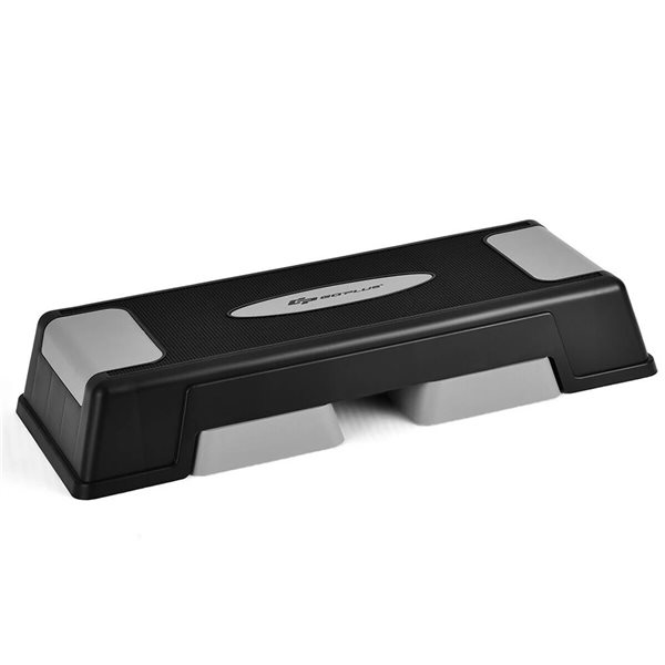 Costway Fitness Aerobic Adjustable Step Exerciser - Grey SP37260GY | RONA