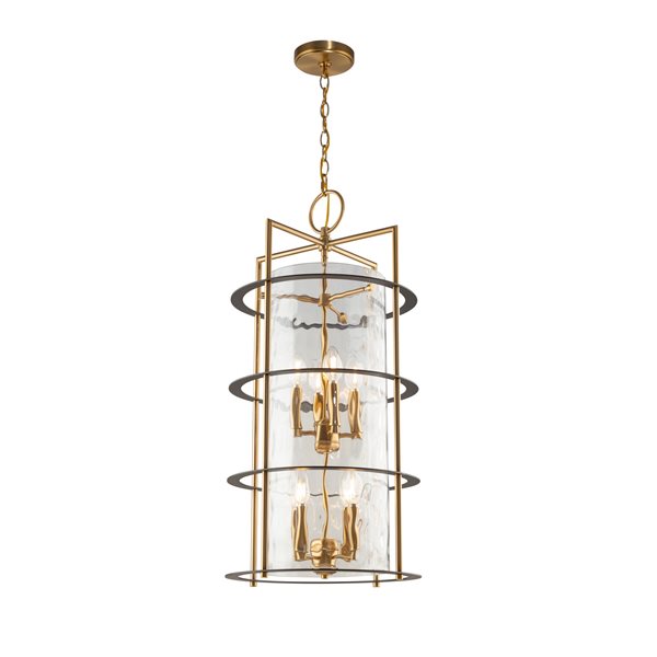 Artcraft Lighting Burford Brass Black 8-Light Chandelier AC11818BB | RONA