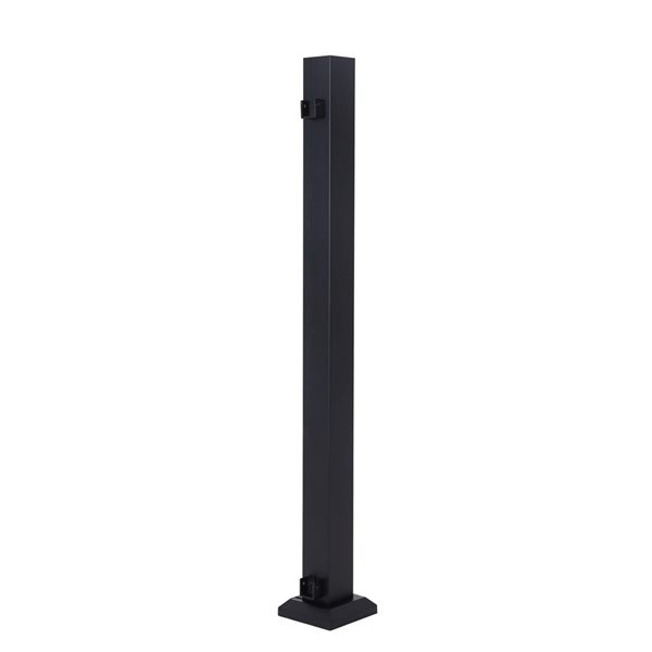 Fortress AL13 Home 3-in X 45.5-in End Post with Brackets and Base Cover ...