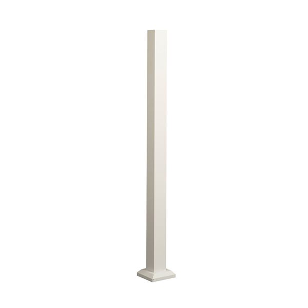 Fortress AL13 Home 3-in X 51-in Blank Post with Base Cover - Matte ...