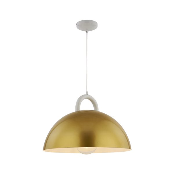 Artcraft Lighting Pantheon 15.75-in W 1-Light Modern Pendant Light ...