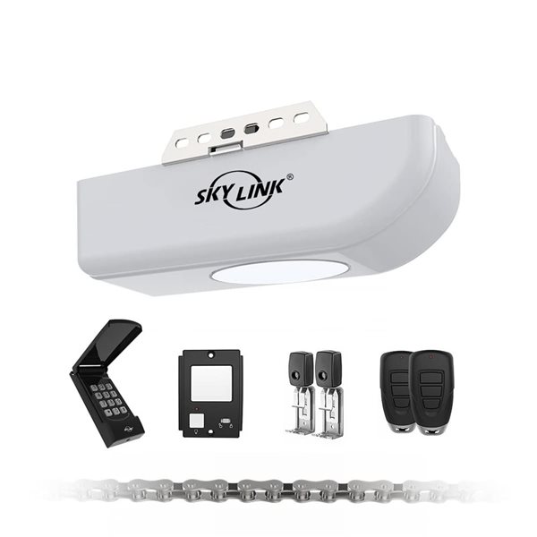 SKYLINK Skyling Atoms 3/4 HP Garage Door Opener Chain Drive w/ Built-in ...