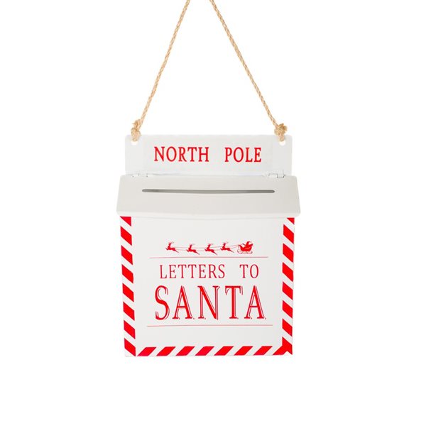 Starlight Collection 2-Pack White North Pole Mailbox Ornament DK5693W ...